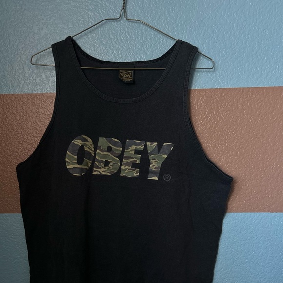 Obey | Shirts | Old School Obey Tank | Poshmark